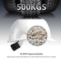 China High Density ABS Shell Safety Work Helmet White Workplace Safety Equipments for sale