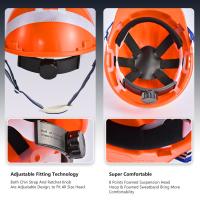 China ABS Carbon Fiber Hard Industrial Safety Helmet CE ANSI Construction Mining Hard Hat for sale