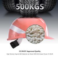 China Pink ABS Safety Helmet 6-Point Suspension 285mm Construction Hard Hat for sale