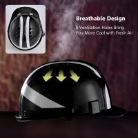China Construction Black Work Helmet ABS Shell 4/6 Points 9 colors CE EN397 for sale