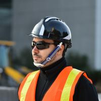 China Construction Black Work Helmet ABS Shell 4/6 Points 9 colors CE EN397 for sale
