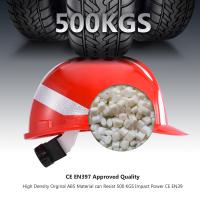 China Red Lightweight ABS Construction Safety Helmets Workplace Safety Equipments for sale