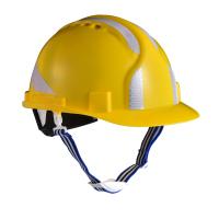 China High Density ABS Safety Helmet W-036 Yellow ANSI CE 6 Point Suspension Hard Hat for sale
