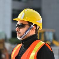 China High Density ABS Safety Helmet W-036 Yellow ANSI CE 6 Point Suspension Hard Hat for sale