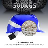 China CE EN397 Blue ABS Safety Helmet W-036 6-Point Suspension for Electrical Work for sale