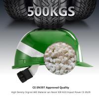China Green ABS Safety Helmet ANSI Z89.1 6-Point Suspension Construction Hard Hat for sale