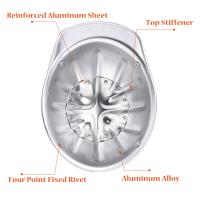 China 4 Points Metal Shell Silver Lightweight Safety Helmet For Electrical Work OEM for sale