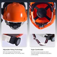 China CE EN397 ABS Safety Helmet M-5009 6-Point Impact Protection Hard Hat 50-67.5cm for sale