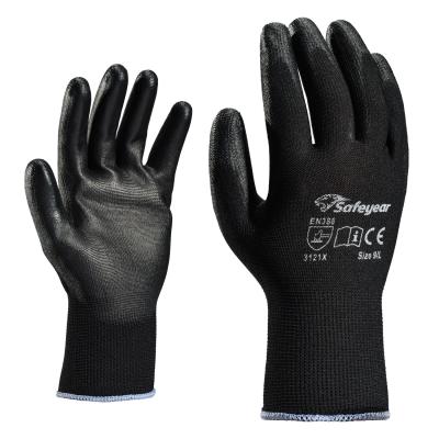 China PU Coated Cut Resistant Welding Gloves EN388 3544 Safety Work Gloves Size 8 9 10 for sale