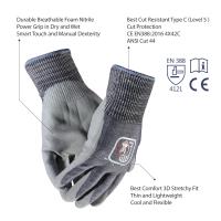 China Power Grip Welding Gloves Heat Resistant Hand Gloves For Construction Workers for sale