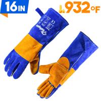 China SAFEYEAR 16in Welding Gloves Heat Resistant Flame Resistant Type A Safety Working Gloves for sale
