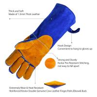 China SAFEYEAR 16in Welding Gloves Heat Resistant Flame Resistant Type A Safety Working Gloves for sale