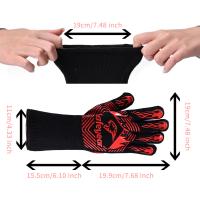 China 13.5in XL Heat Resistant Safety Gloves 800C Cut Level 5 Non Slip BBQ Work Gloves for sale