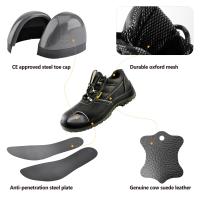 China SAFETOE Men's Cow Leather Steel Toe Waterproof Work Boots UK3-13 CE EN ISO 20345 for sale