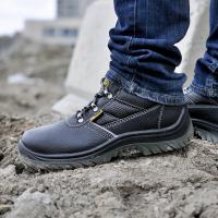 China SAFETOE Men's Cow Leather Steel Toe Waterproof Work Boots UK3-13 CE EN ISO 20345 for sale