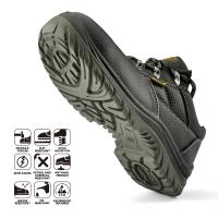 China SAFETOE Men's Cow Leather Steel Toe Waterproof Work Boots UK3-13 CE EN ISO 20345 for sale