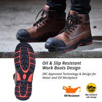 China CE S3 Heavy Duty Safety Shoes Waterproof Leather Work Boots Composite Toe Size 37-47 for sale