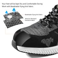 China Breathable Fly Knitting Nylon Safety Shoes Work Boots Unisex Euro 36-47 for sale