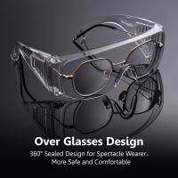 China SAFEYEAR SG035 Safety Glasses Anti Scratch Anti Fog PC Lens UV Protection 1 Pair for sale