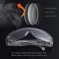 China SAFEYEAR SG035 Safety Glasses Anti Scratch Anti Fog PC Lens UV Protection 1 Pair for sale