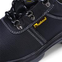 China SAFETOE Men's Cow Leather Safety Shoes Work Boots Steel Toe EH Waterproof Size 37-47 for sale