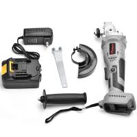 China 21V 4 Inch Cordless Brushless Angle Grinder 4.0Ah Battery 10000RPM Electric Power Tool for sale