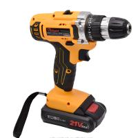 China 21V Cordless Impact Drill 3/8 Inch Variable Speed 1300mAh Brushless Power Tool for sale