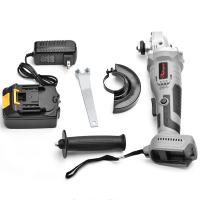 China Brushless 21V 4 Inch Cordless Angle Grinder 4.0Ah Battery Powered Cut Off Tool for sale
