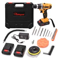 China 21V Cordless Brushless Power Tool Set 3/8 Electric Screwdriver 43N.M Torque Kit for sale