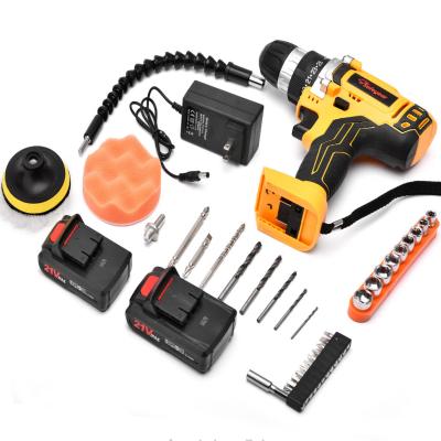 China 21V Brushless Cordless Impact Hammer Drill Driver Set 3/8 Inch 43N.M 1300mAh for sale