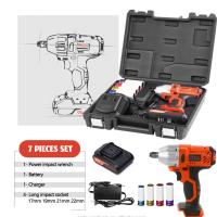 China 20V 1/2in Brushless Cordless Impact Wrench 330N.m 2600RPM Power Tool Set for sale