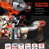 China 20V 1/2in Brushless Cordless Impact Wrench 330N.m 2600RPM Power Tool Set for sale