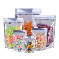 China Custom Color Print Logo Aluminum Bag with Clear Window Resealable Stand up Ziplock Pouch for sale