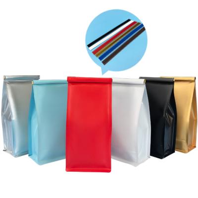 China High Quality Eight-Sided PE Plastic Tin Roll Edge Storage Bag Reusable Flat Bottom Organ Bag Fresh Food Seal Flat Bottom Bag for sale