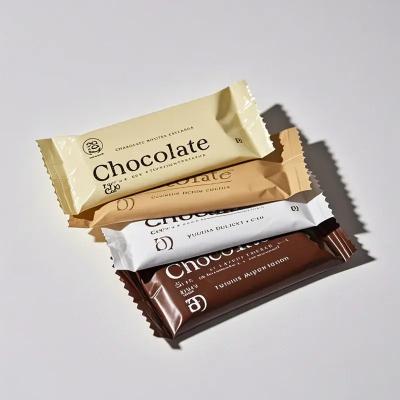 China Custom Printed Plastic Bags Middle Seal Flat Mini Candy Sachet Biscuit Chocolate Food Packaging Edibles Storage Pouch for sale