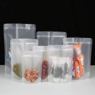 China Hot Selling Front Clear Stand up Resealable Ziplock Aluminum Foil PE Pouches Bags for Food Storage for sale