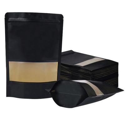 China Custom Standup Pouch Kraft Paper Doypack Plastic Ziplock Bag Retort Food Packaging Gravure Print Zipper Bags for Snack Nuts for sale