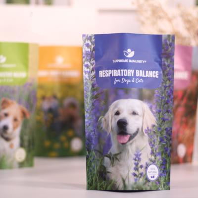 China Hot Sale Custom Printed Dog Food Stand up Pouch Pet Packaging Bag Food Grade for sale