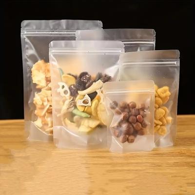 China Premium Quality Clear Stand up Pouch Gravure Printing Zip Lock Zipper Food Packaging Plastic Transparent Bag for sale