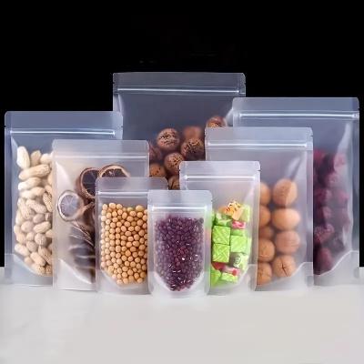 China Wholesale Ziplock Self Resealable Clear Laminated Stand up Pouch Food Grade Plastic Zipper Bag for Storage for sale