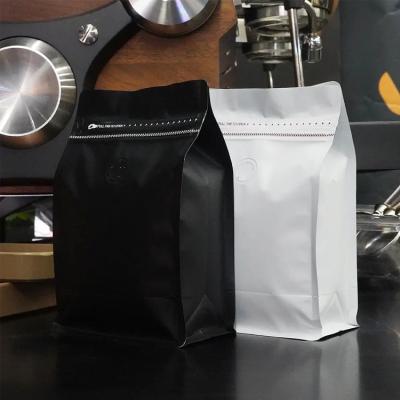 China Fashion Designed 200g 500g 1KG Plastic Food Pouches Zipper Tin Tie Flat Bottom Valve Coffee Bags for sale