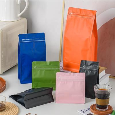 China Wholesale Leak Proof Moisture Construction Recyclable Packaging Pouch Flat Bottom Coffee Zipper Bag for sale