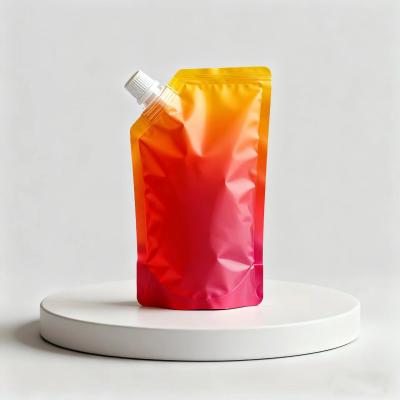 China Custom Printed Spout Pouch Beverage Food Liquid Bag Retort Spout Pouch Plastic Packaging Pouch with Nozzle for sale