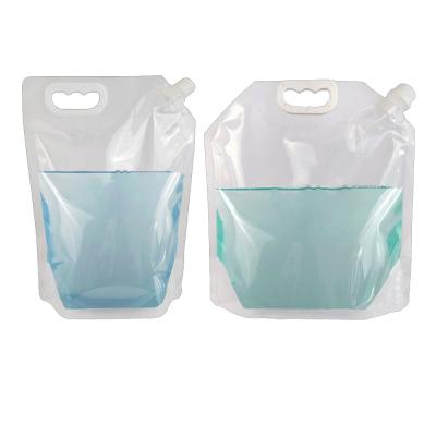 China Transparent Liquid Spout Pouch Juice Drinking Bag Plastic Package Beverage Pouch with Screw Cap for sale