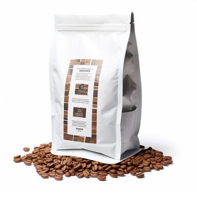China Custom Square Bottom Coffee Bean Packaging Pouches Matte Digital Printed Zipper Aluminum Foil Plastic Coffee Bags for sale