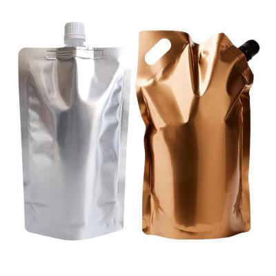 China Custom Print Logo Spout Pouch Aluminum Foil Plastic Bag Bolsas Para Jugos Liquidos Packaging Spout Pouch for sale
