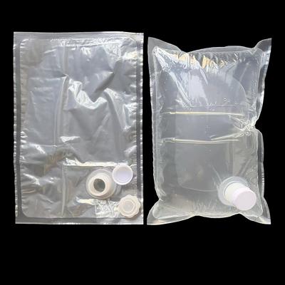 China Translucent Spout Pouch Screw Cap Plastic Package Faucet Bag Flat Bottom Spout Pouch with Valve for sale