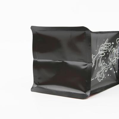 China Customer Printed 12oz 500g 1kgs Flat Bottom Coffee Packaging Pouches Plastic Bags with Valve for sale