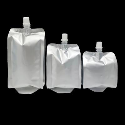 China Aluminum Spout Pouch 200ml 250ml 500ml Bolsas Para Liquidos Expandable Side Gusset Spout Bag for sale