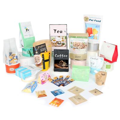 China Factory Direct Plastic Packaging Multiple Usage Food Grade Biodegradable Ziplock Stand up Pouch Coffee Bags for sale